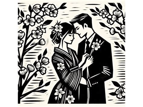 A Lino Cut Style Print With Bold Graph Graphic By Kulturrno · Creative Fabrica