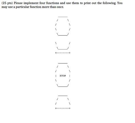Solved Pts Please Implement Four Functions And Use Them Chegg