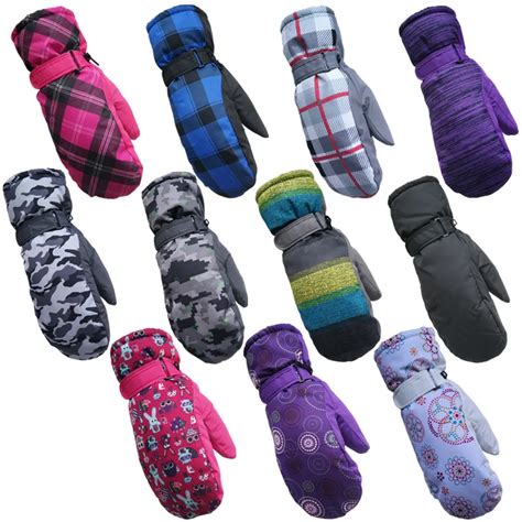 Пара лыжных перчаток зимние теплые мужские и женские флисовые перчатки