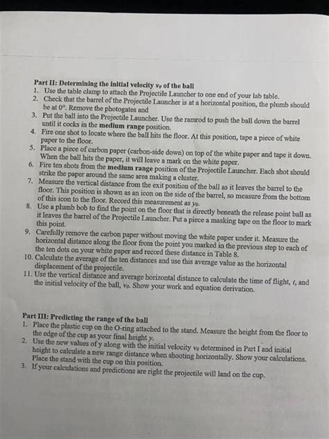 Projectile Motion 1 Horizontal Launch Introduction Chegg Com