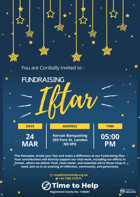 Fundraising Iftar 2024 Time To Help Uk