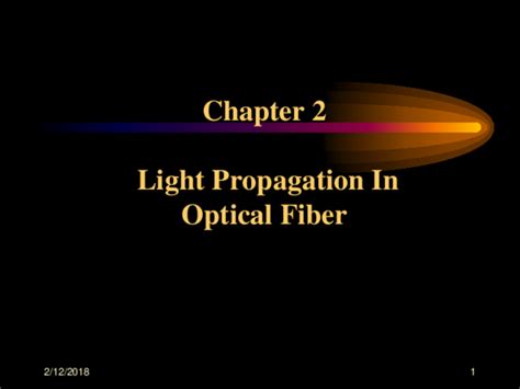 Ppt Chapter 2 Light Propagation