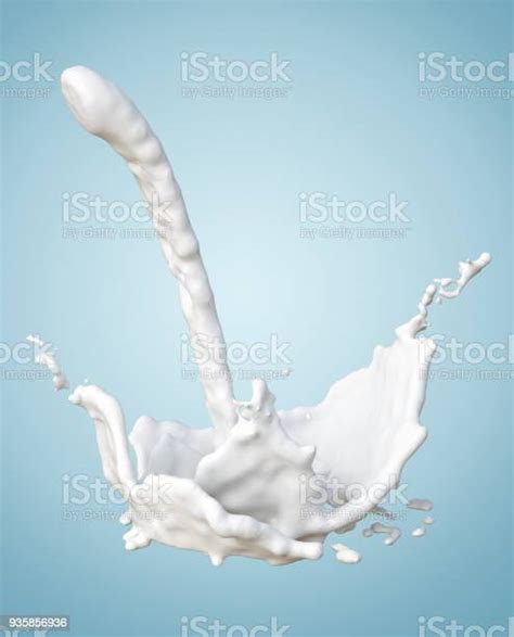 우유 스플래시 흰 액체 3d 렌더링 비 말 격리 쏟아져 초콜릿 블루 배경 그림에 경로 우유를 클리핑 포함 요소 곡선에 대한 스톡 사진 및 기타 이미지 Istock