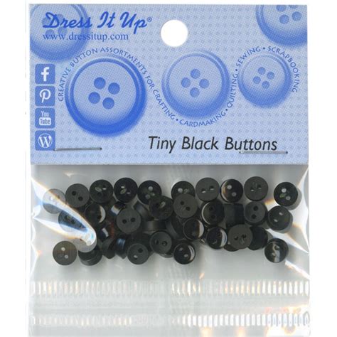 Tiny Black Buttons Premium Embroidery And Sewing Supplies For Crafters