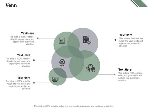Venn With Five Circles Ppt Powerpoint Presentation Files