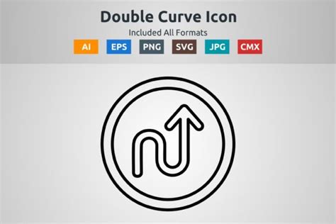 Double Curve Vector Outline Icon Graphic By Abidehtisham198 Creative Fabrica