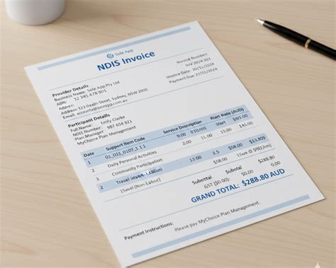 Free Ndis Invoice Template Australia Pdf And Excel