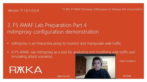 5 F5 Awaf Lab Preparation Part 4 Mitmproxy Configuration As Web