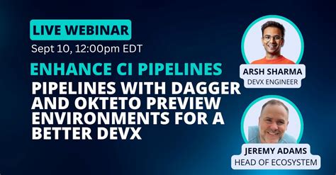 Okteto On Linkedin Cipipelines Devops Devx Webinar Dagger Okteto Continuousintegration…