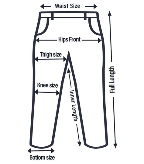 Tartan Panttrouser Size Guide Scotlandclothingcom