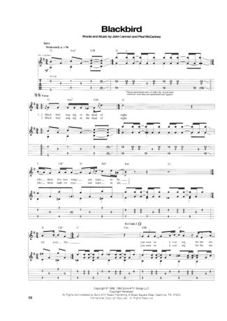 Blackbird Beatles Guitar Chords