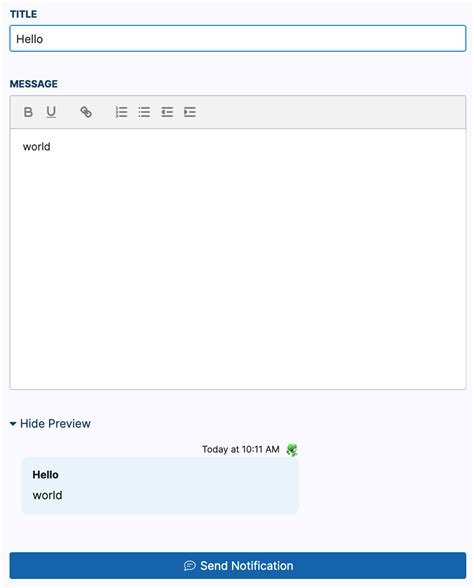 Create Admin Notification Webmate Docs