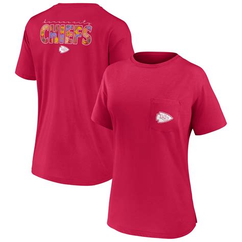 Womens Fanatics Red Kansas City Chiefs Southern Prep Short Sleeve T