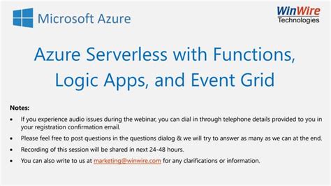 Azure Serverless With Functions Logic Apps And Event Grid Pdf