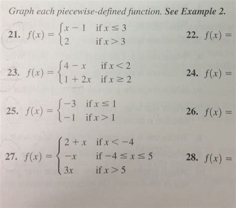 solved graph each piecewise defined function see example 2