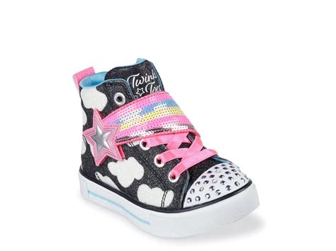 Skechers Twinkle Toes Twinkle Sparks Shooting Star Light Up Sneaker