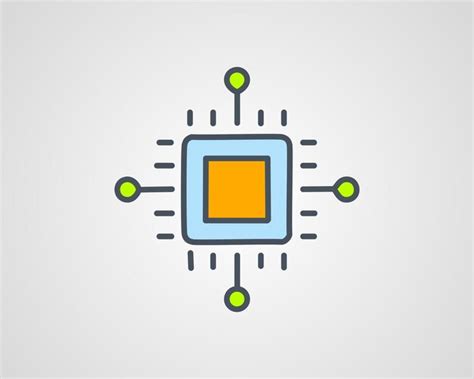 Premium Vector Processor Technology Icon