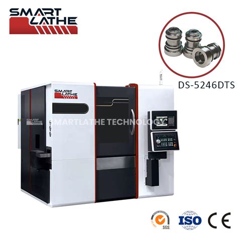 Main Kw Sub Spindle Kw Dual Spindle Dual Turret CNC Lathe Machine With Hydraulic Collet