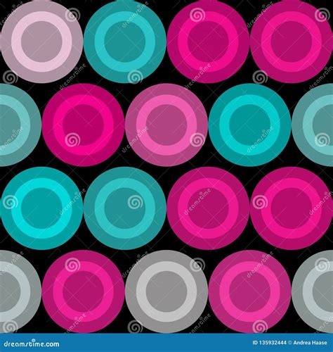 Seamless Pattern With Circles Stock Illustration Illustration Of Pink
