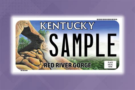 Kentucky Drivers Can Now Purchase A Red River Gorge License Plate With
