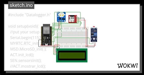 Datalogger Wokwi ESP32 STM32 Arduino Simulator