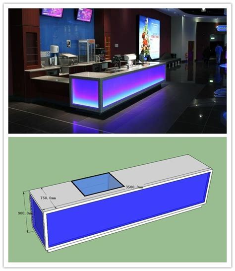 Cinema Popcorn Reception Cash Counter Free Shipping Re042 Movie Theater Ticket Counter