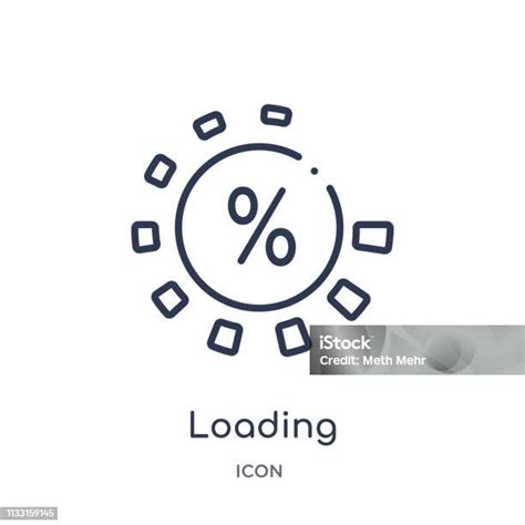 Ui 개요 컬렉션에서 선형 로드 아이콘입니다 얇은 선 로딩 아이콘 흰색 배경에 고립입니다 로드 트 렌 디 일러스트레이션 0명에 대한 스톡 벡터 아트 및 기타 이미지 Istock