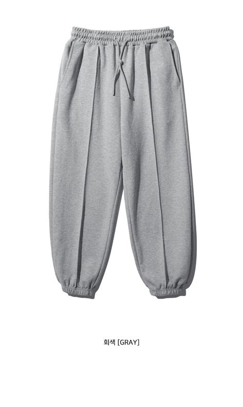 크로스 와이드 트레이닝 팬츠 회색 Julp4498 감도 깊은 취향 셀렉트샵 29cm