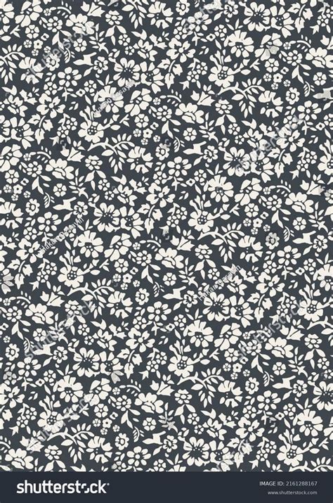 Monochrome Floral Fabric Patterns Textile For Web Cover Decoration