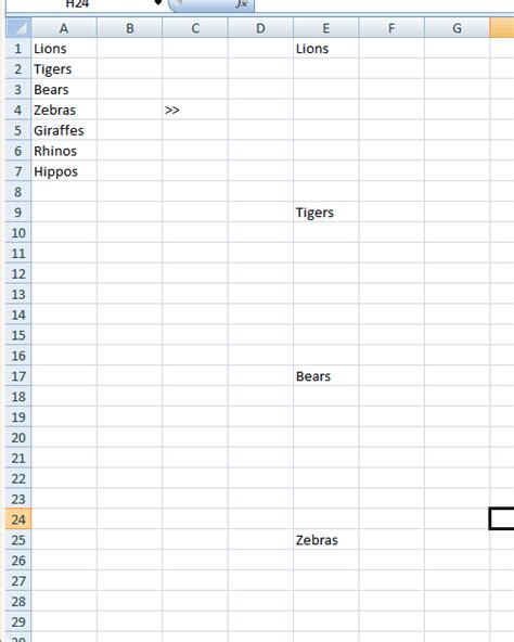 Excel Split Apart A List Stack Overflow