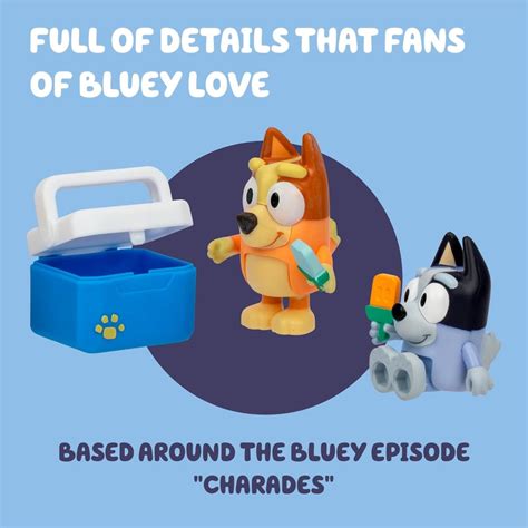 Bluey S13 Lets Play Chef Ice Blocks Bingo And Socks Figure 2 Pack