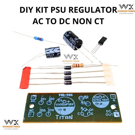 Jual Diy Kit Psu Regulator Ac To Dc Non Ct Rangkaian Pengubah Ac Ke Dc Shopee Indonesia