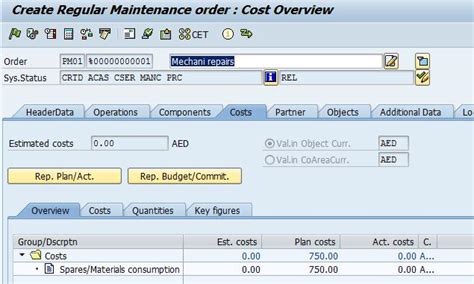 Plant Maintenance Budget Using Wbs Element Sap Community