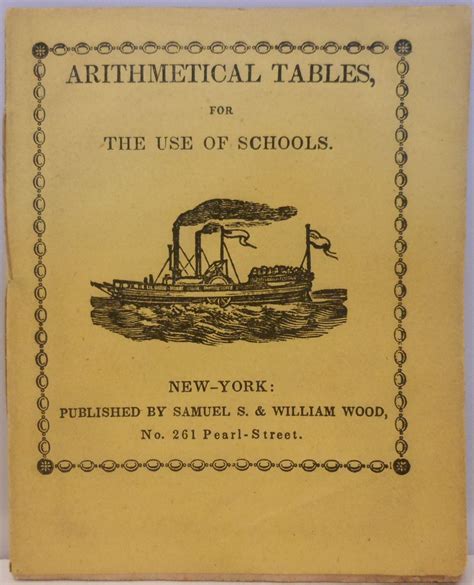 Arithmetical Tables For The Use Of Schools Anonymous