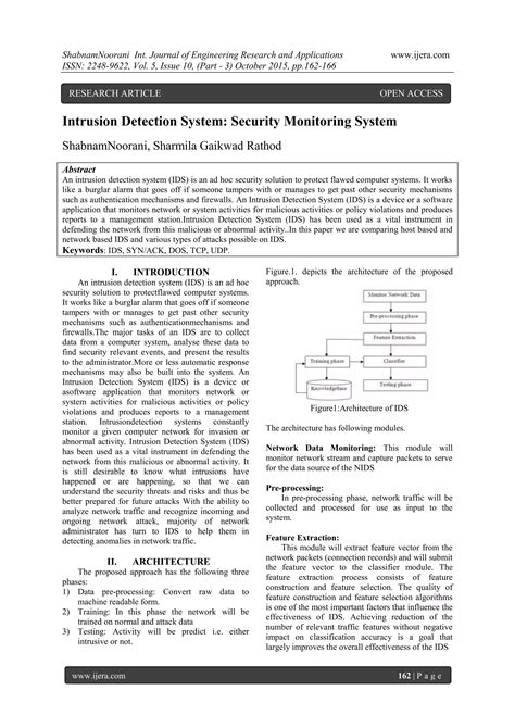 intrusion detection system security monitoring system pdf