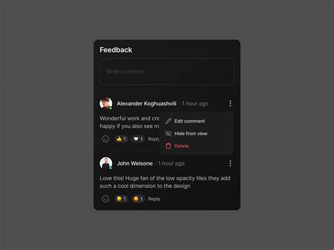 Feedback Ui Component Dark Mode By Uixamjad On Dribbble