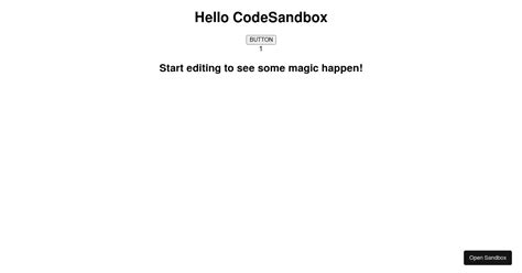 Quick React Codesandbox