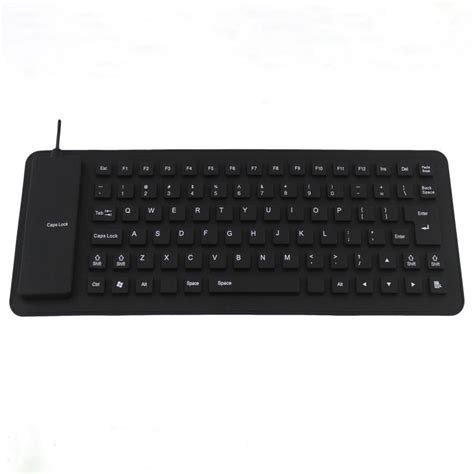 New Foldable Silicone Soft Keyboard USB Wired Keyboard Gaming Waterproof Keyboard Keys