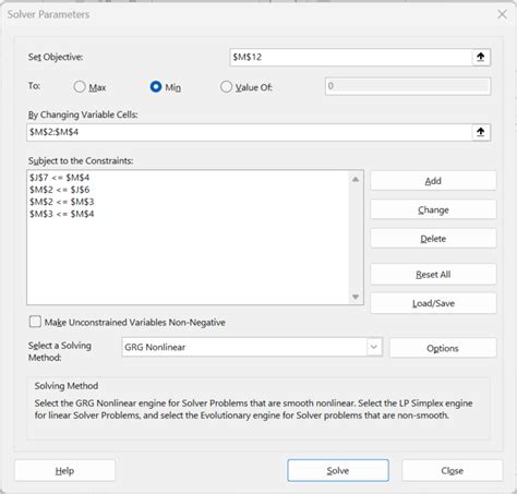 Solver Mom Pert Real Statistics Using Excel
