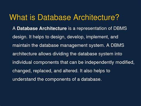 Solution Database Systems What Is Database Architecture Studypool