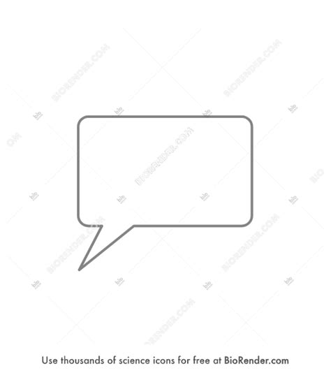 Free Speech Bubble Rounded Rectangle 1 Icons Symbols And Images Biorender