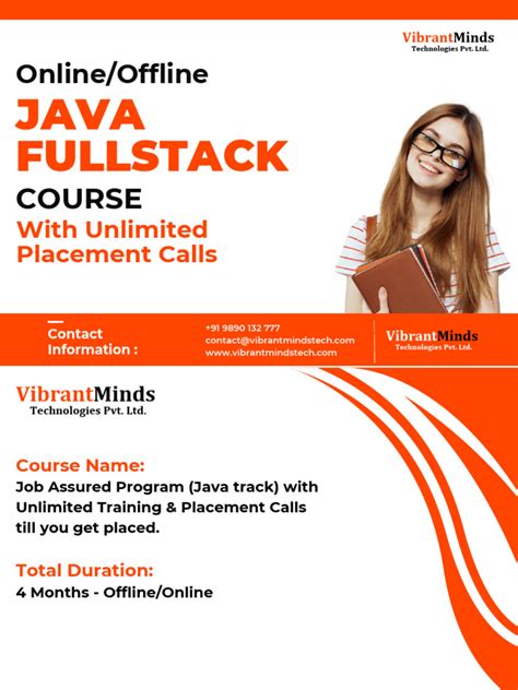 Java Fullstack Brochure Pdf Fee Online And Offline