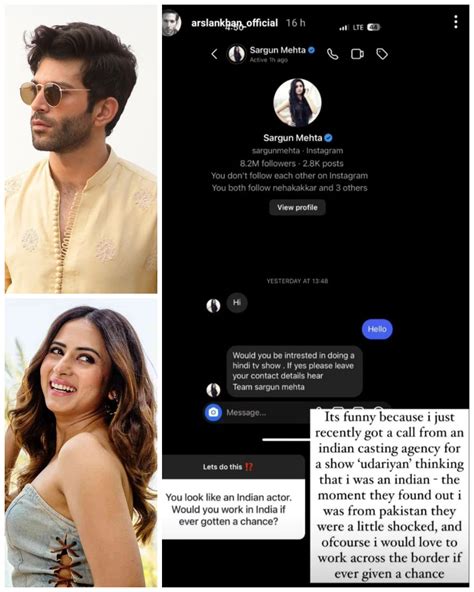 Arslan Khan Receives Indian Tv Show Offer From Sargun Mehta