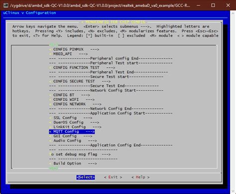 rtl8722dm amb21 mqtt example configuration setup problem standard sdk realtek ameba iot
