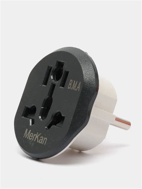 Переходник универсальный с китайской и британской вилки на русскую Eu купить по цене 149 ₽ в