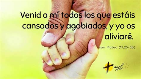 Venid A Mí Todos Los Que Estáis Cansados Y Agobiados Y Yo Os Aliviaré
