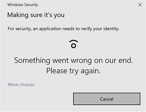 Windows Hello Fingerprint Not Working Something Went Wrong On Our
