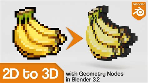 Turn 2d Images Into 3d Objects In Blender 32 Geometry Nodes Tutorial Blendernation Bazaar