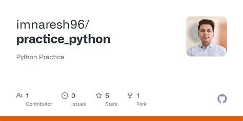 Github Imnaresh Practice Python Python Practice
