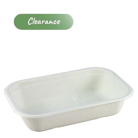 Eco Friendly Sugarcane Containers Lids Container Rectangular